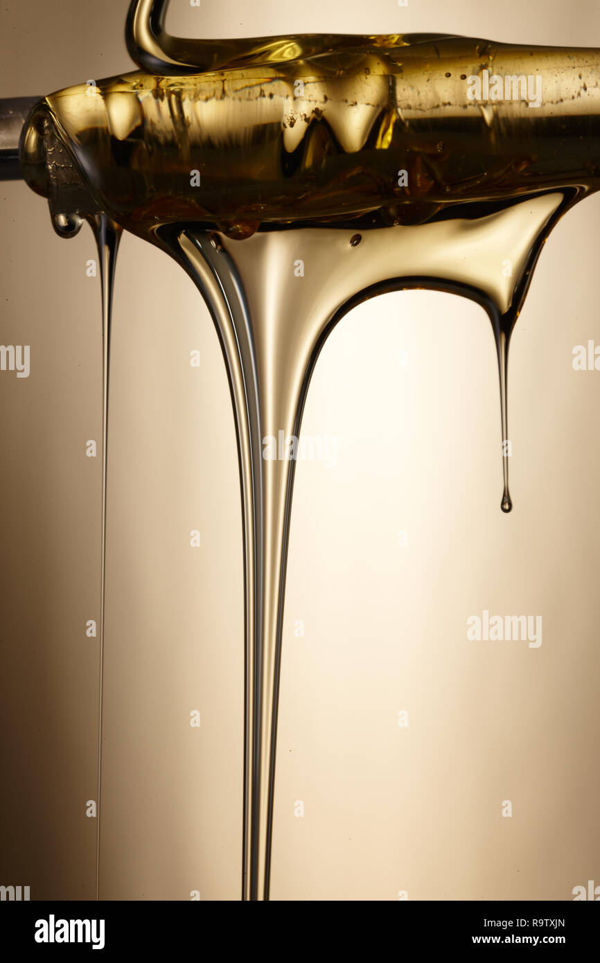 oil flowing shape. syrup flowing shape Stock Photo - Alamy