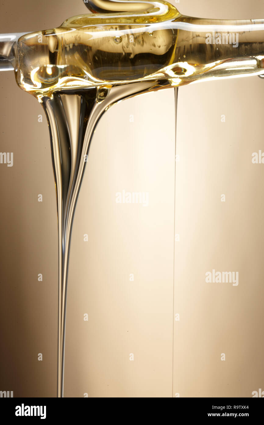 oil flowing shape. syrup flowing shape Stock Photo - Alamy