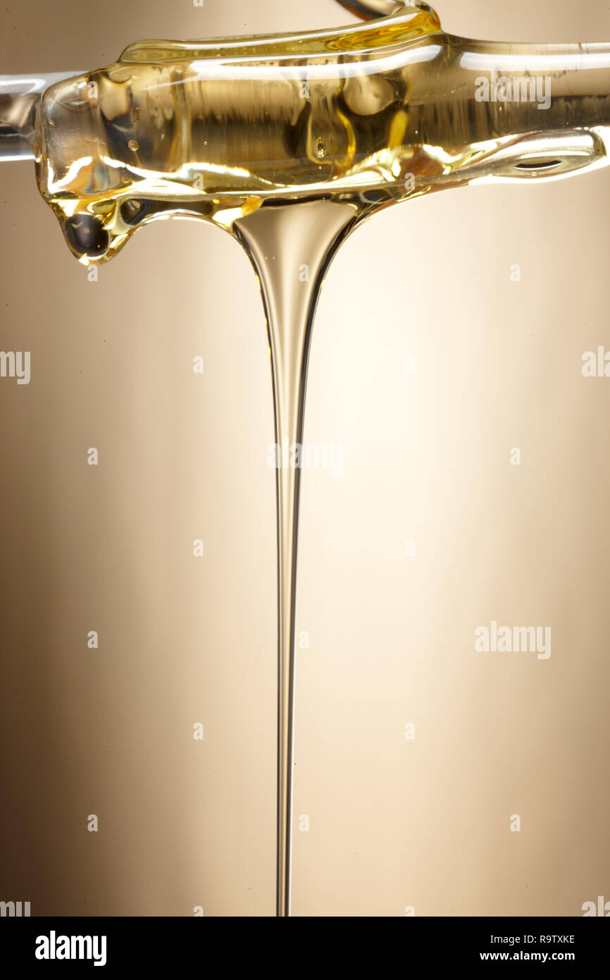 oil flowing shape. syrup flowing shape Stock Photo - Alamy