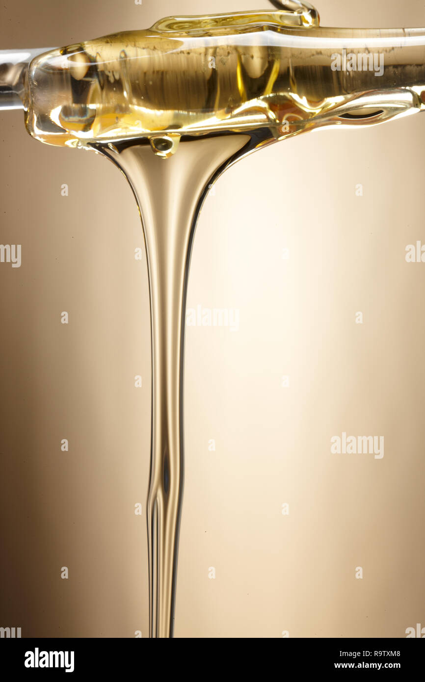 oil flowing shape. syrup flowing shape Stock Photo - Alamy