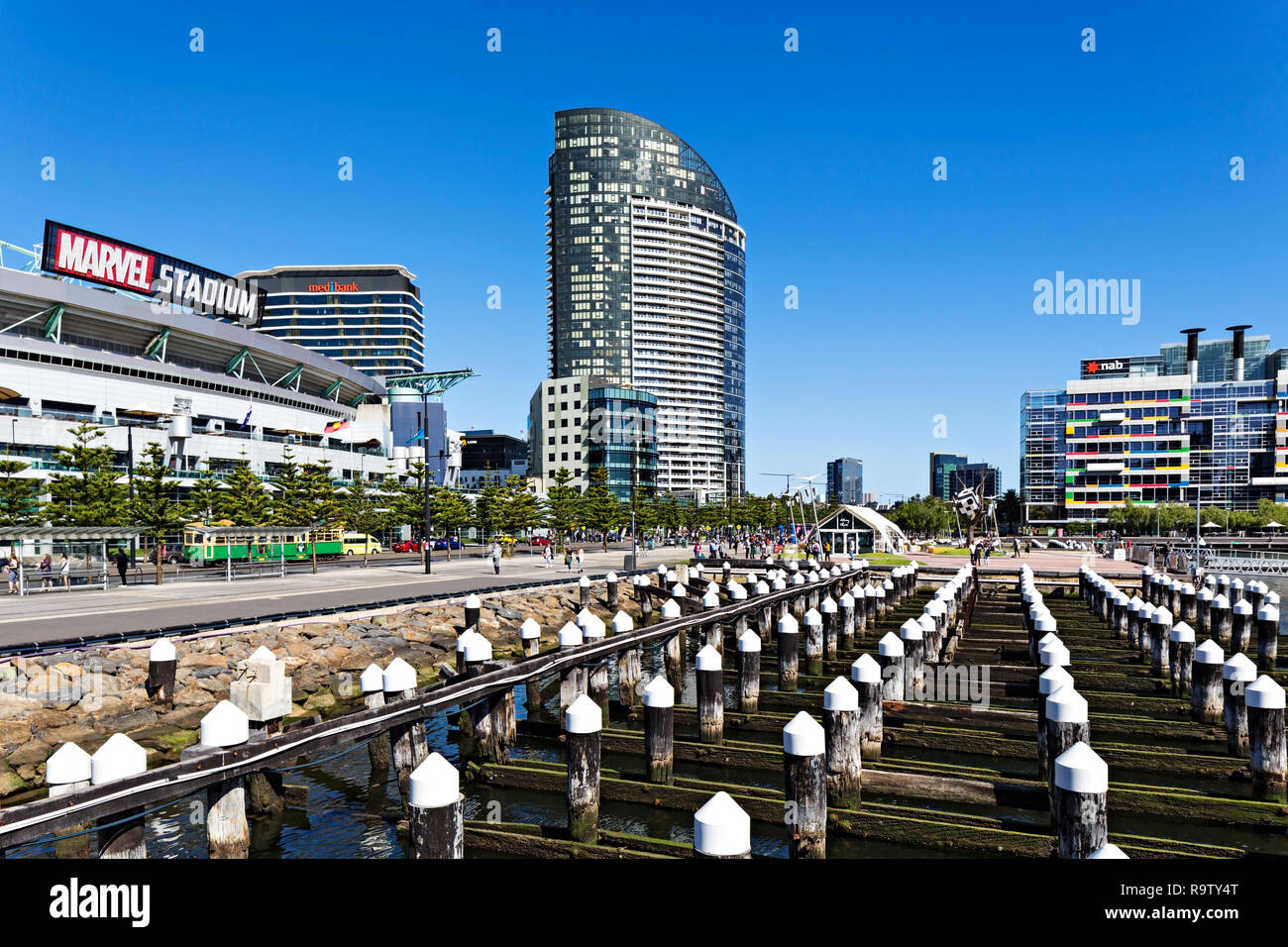 Marvel Stadium in Melbourne Docklands,Victoria Australia,was opened in ...