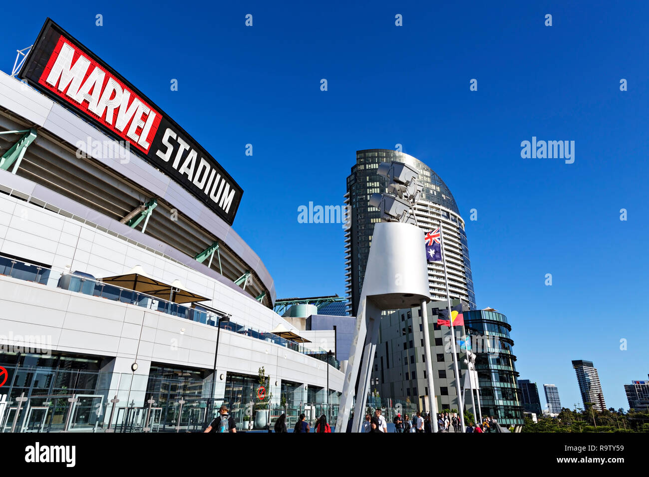 Marvel Stadium in Melbourne Docklands,Victoria Australia,was opened in ...