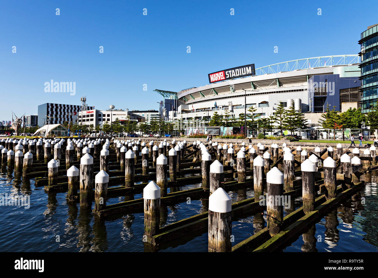 Marvel Stadium in Melbourne Docklands,Victoria Australia,was opened in ...