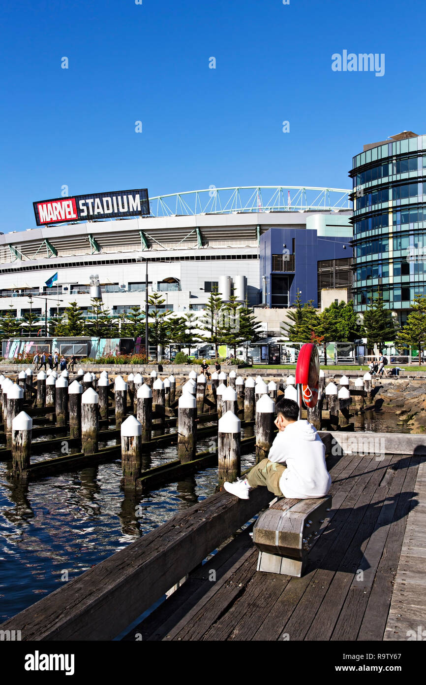 Marvel Stadium in Melbourne Docklands,Victoria Australia,was opened in ...