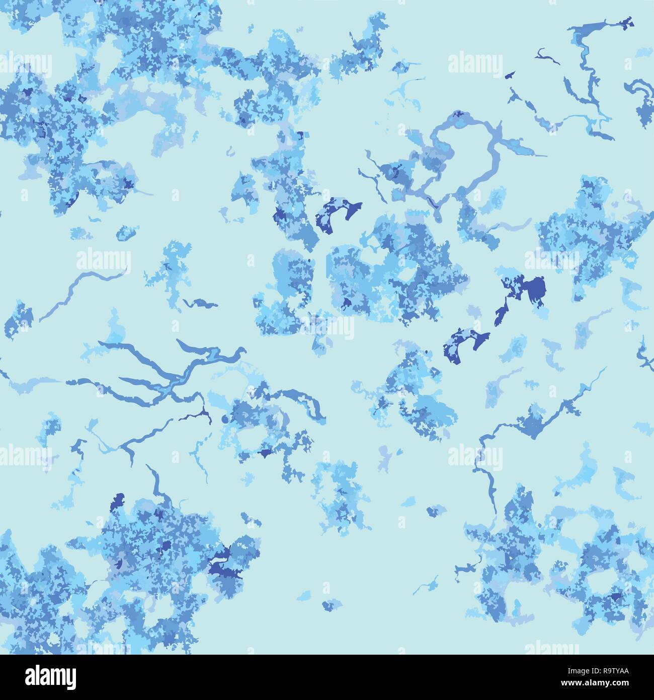Trendy marble texture design with splatter spots, blue marbling surface ...
