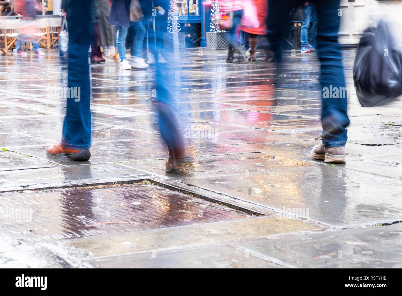 Rain soaked pavement hi-res stock photography and images - Alamy