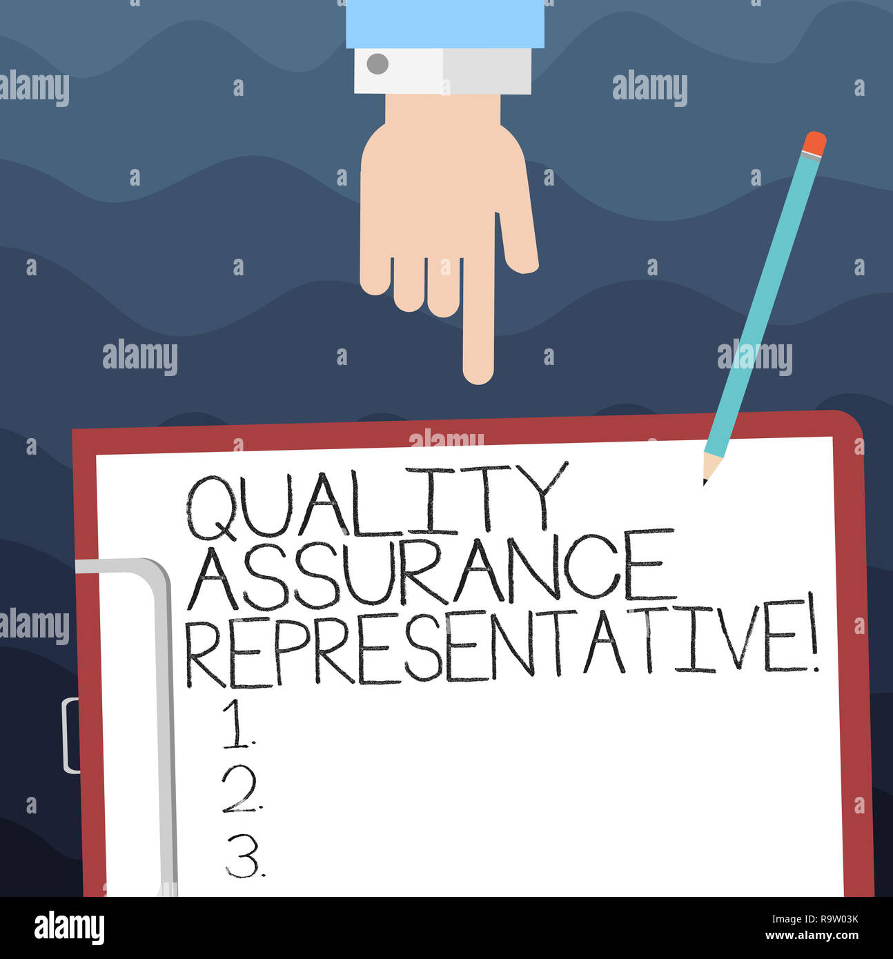 Text sign showing Quality Assurance Representative. Conceptual photo ...