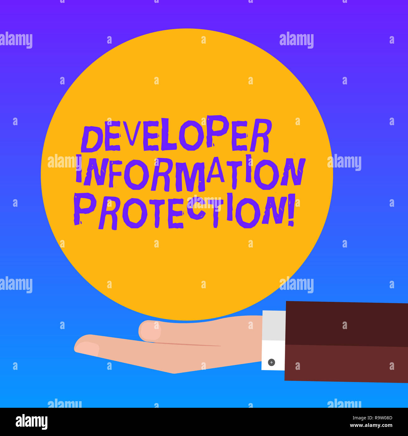 Handwriting Text Developer Information Protection Concept Meaning