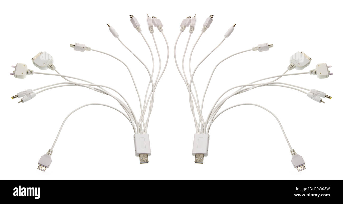 Computer cables adapters hi-res stock photography and images - Alamy
