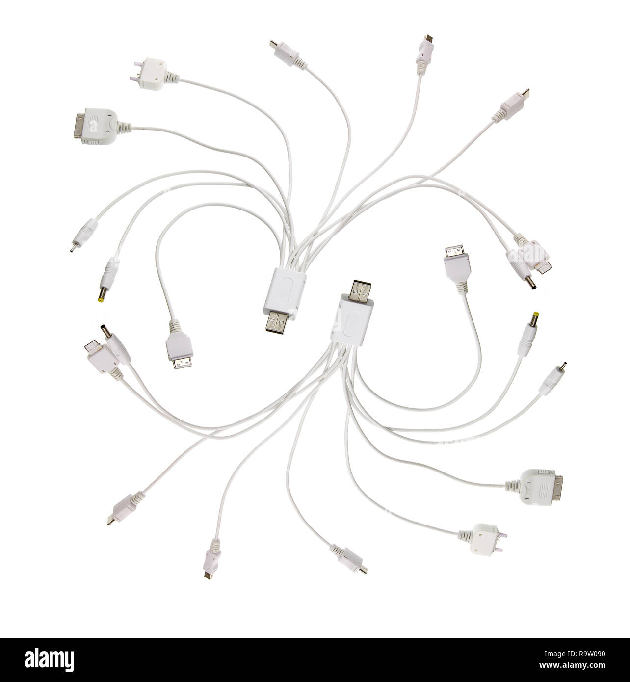 USB Multi Adaptors on White Background Stock Photo - Alamy