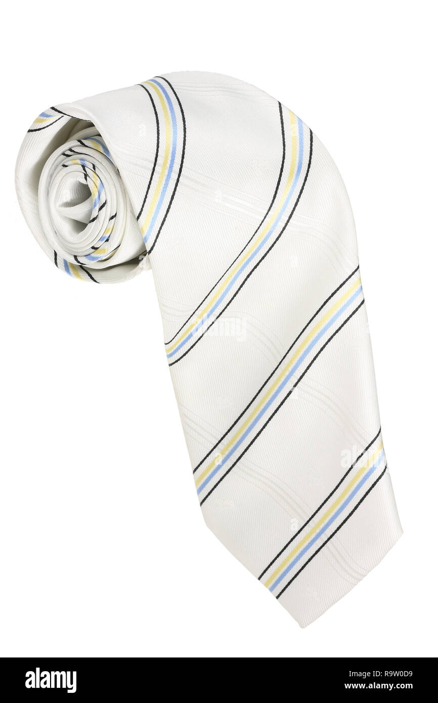 Necktie on Isolated White Background Stock Photo - Alamy