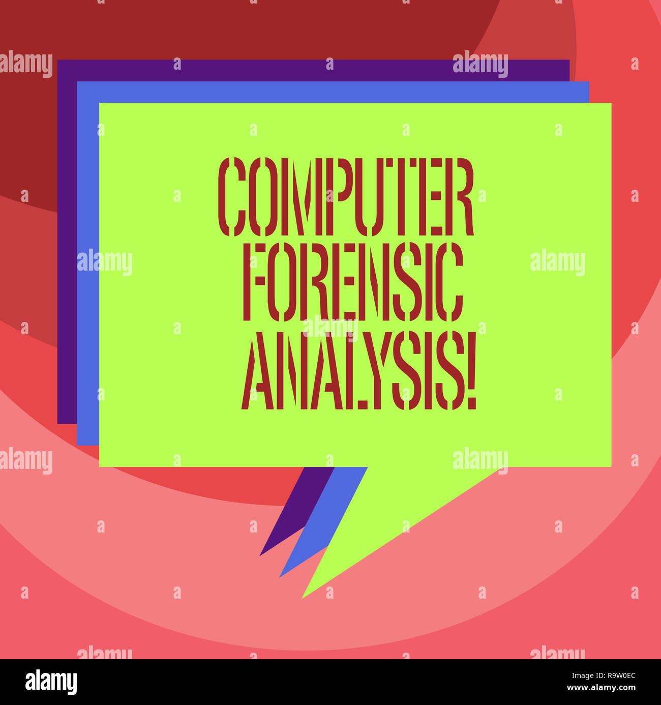 Text Sign Showing Computer Forensic Analysis Conceptual Photo Evidence Found In Computers And