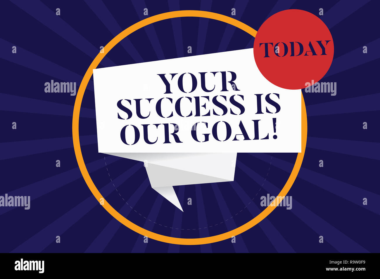 Handwriting text Your Success Is Our Goal. Concept meaning We can ...