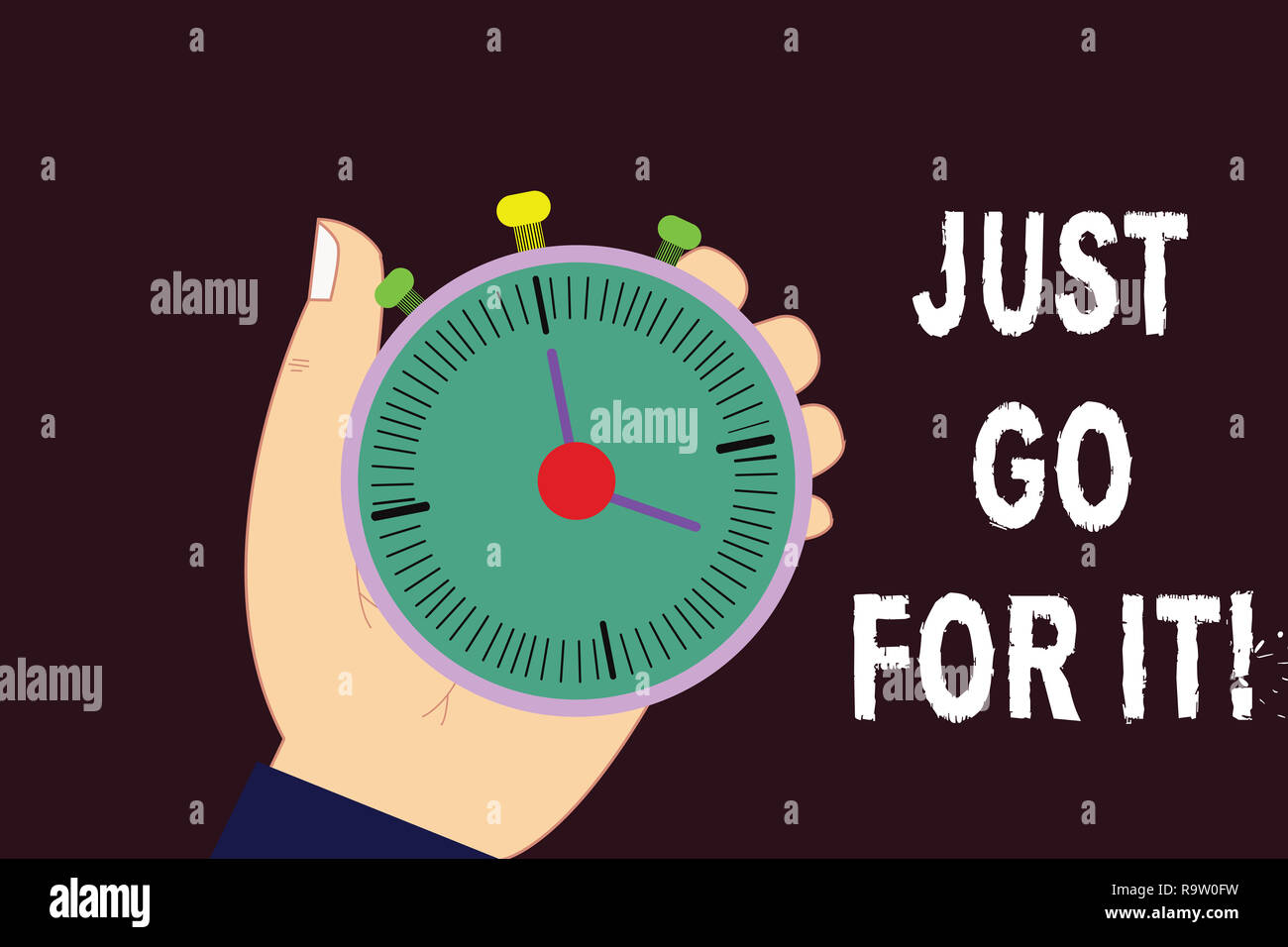 Text sign showing Just Go For It. Conceptual photo If you want ...