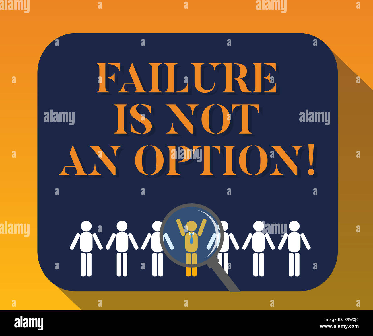 Handwriting text writing Failure Is Not An Option. Concept meaning Do ...