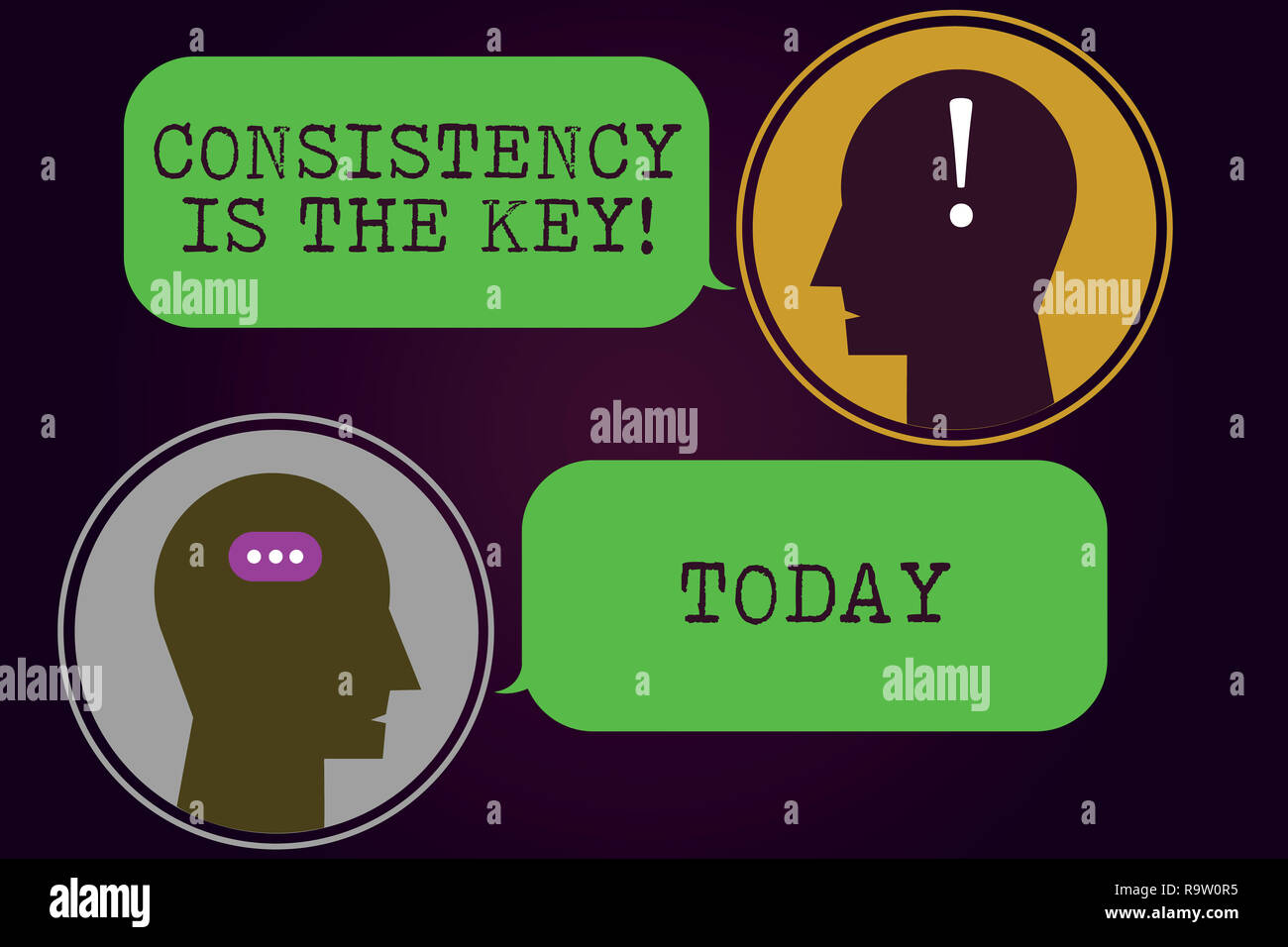 Text sign showing Consistency Is The Key. Conceptual photo Full ...