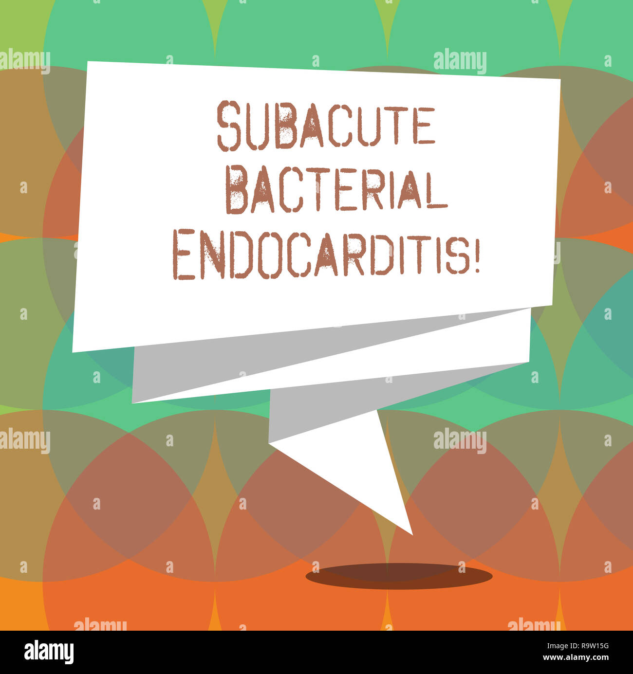 Word writing text Subacute Bacterial Endocarditis. Business concept for ...