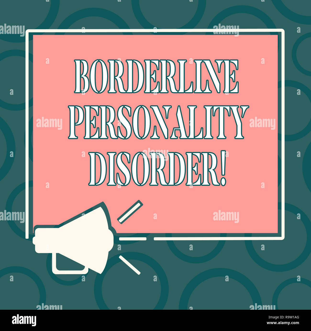 Writing note showing Borderline Personality Disorder. Business photo ...