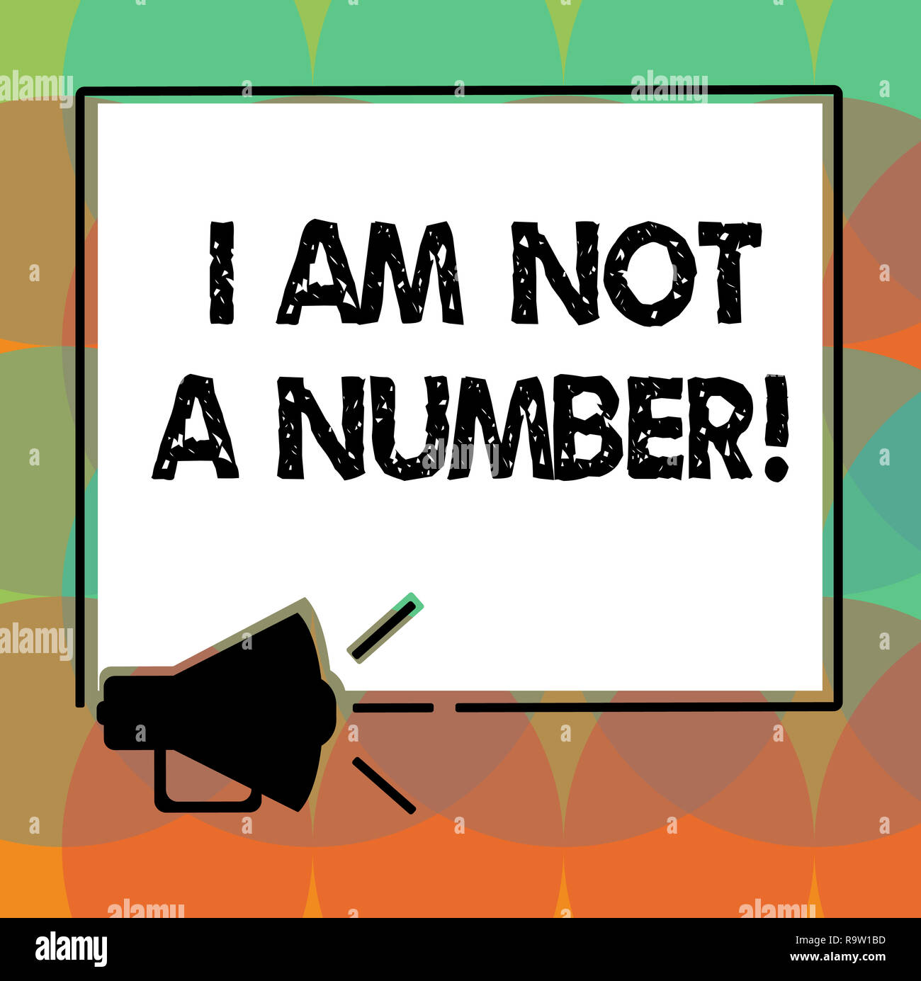 Word writing text I Am Not A Number. Business concept for Equality ...