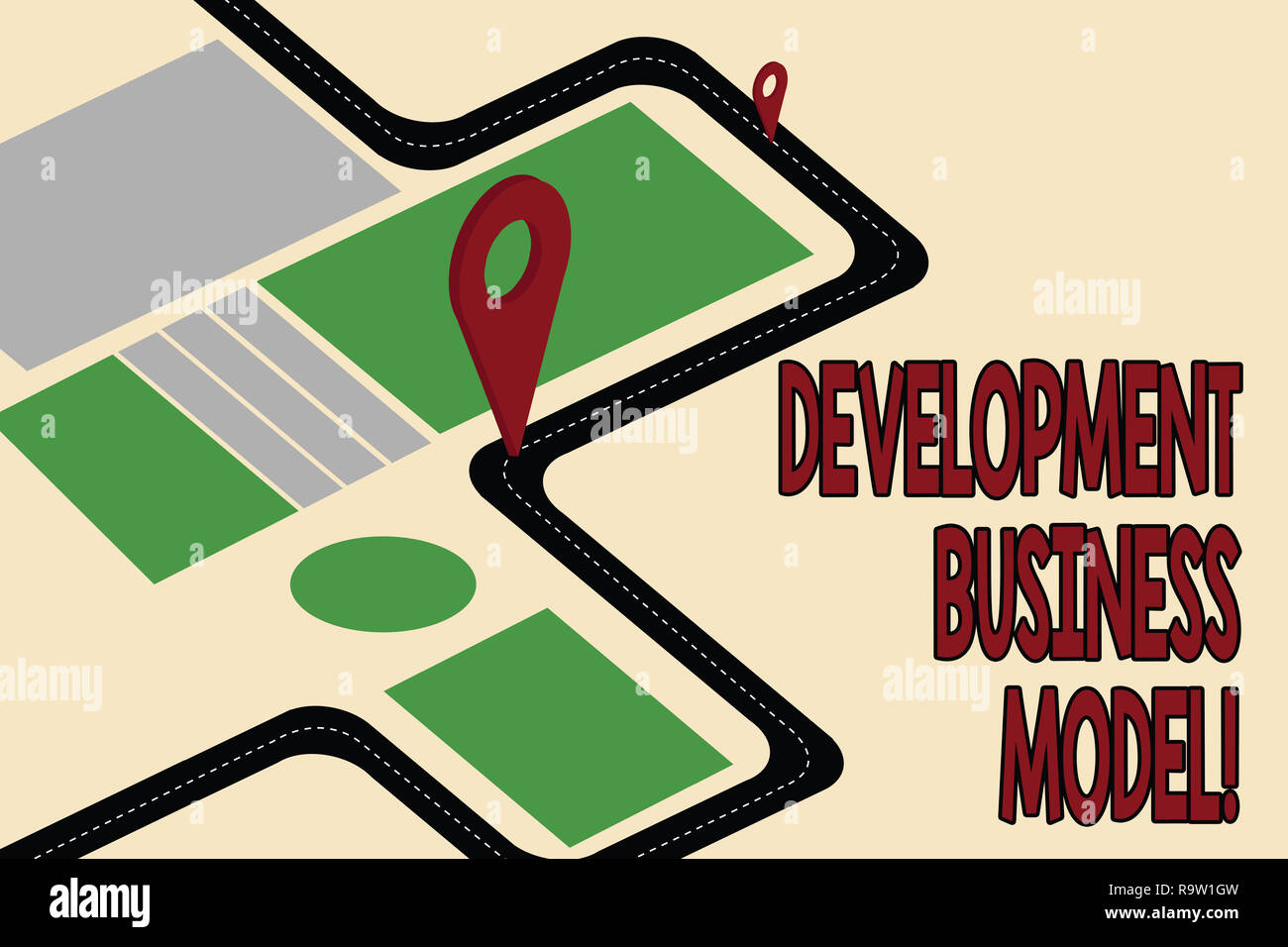 Handwriting Text Development Business Model Concept Meaning Rationale Of How An Organization