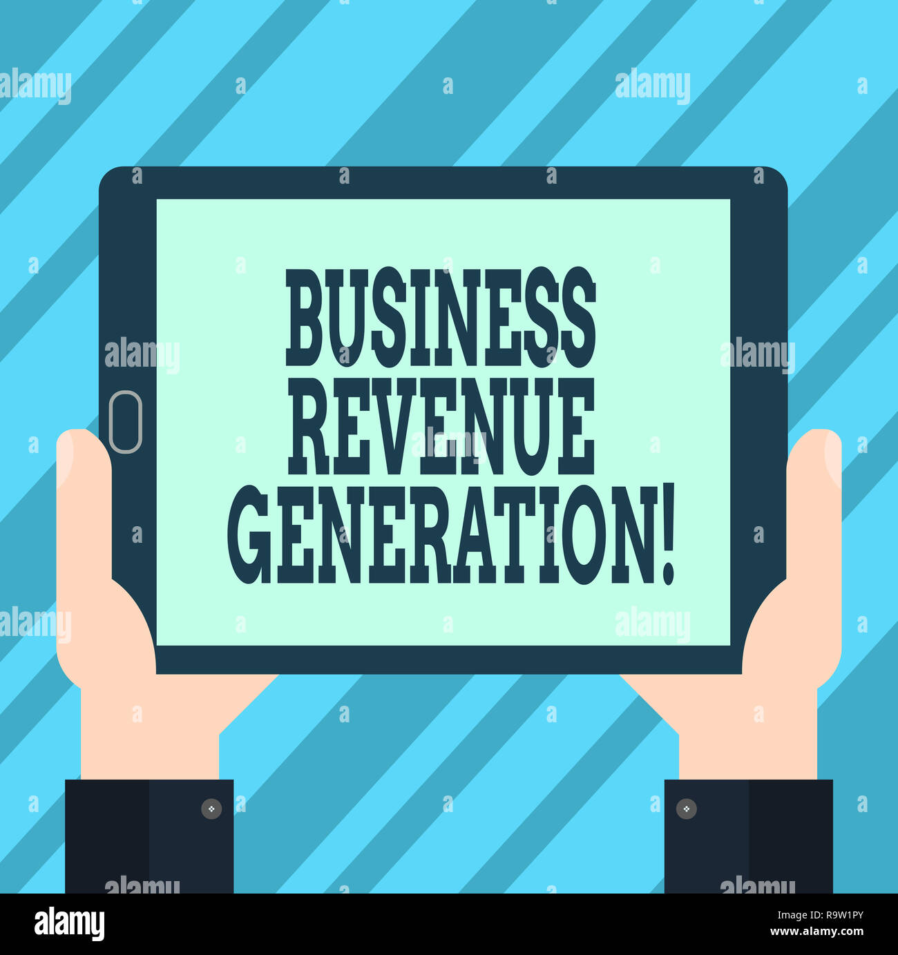 Text sign showing Business Revenue Generation. Conceptual photo markets ...