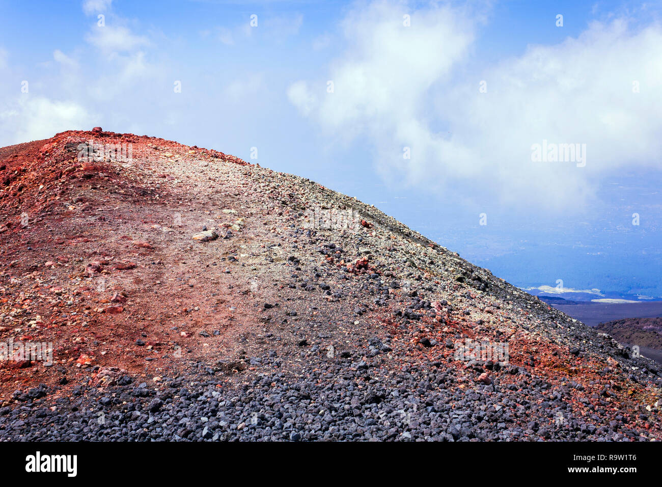 Mount Etna, active volcano on the east coast of Sicily, Italy Stock ...