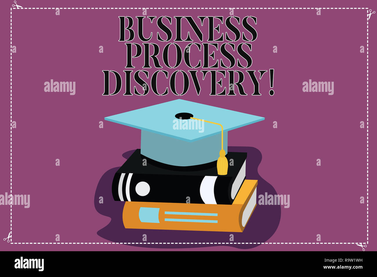 Text sign showing Business Process Discovery. Conceptual photo collection of techniques and ...