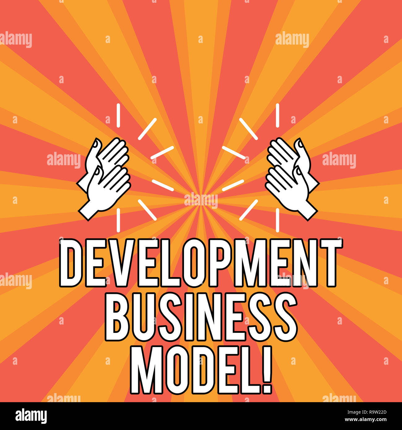 Handwriting Text Development Business Model Concept Meaning Rationale Of How An Organization