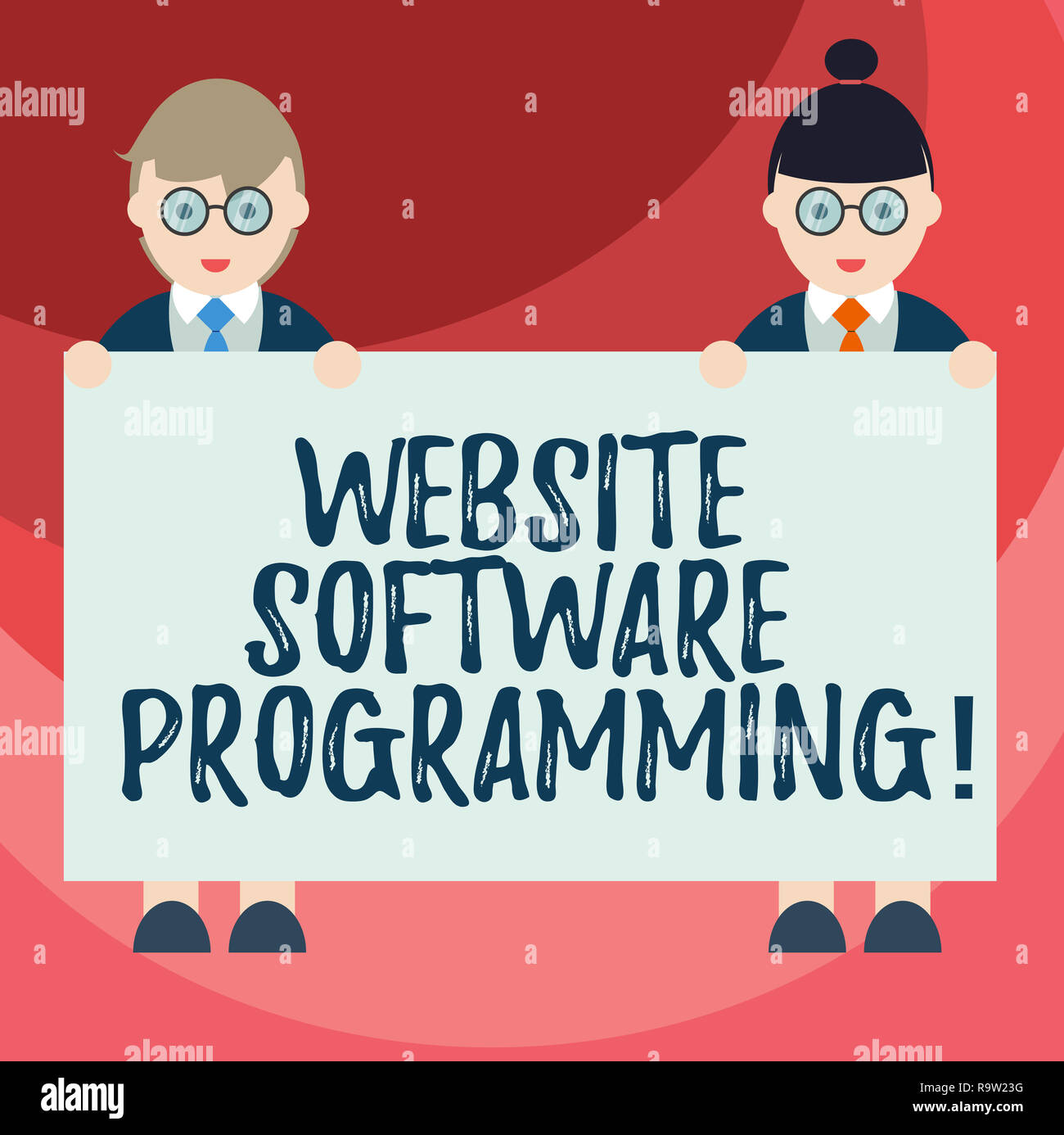 Programmer standing male female hi-res stock photography and images - Alamy