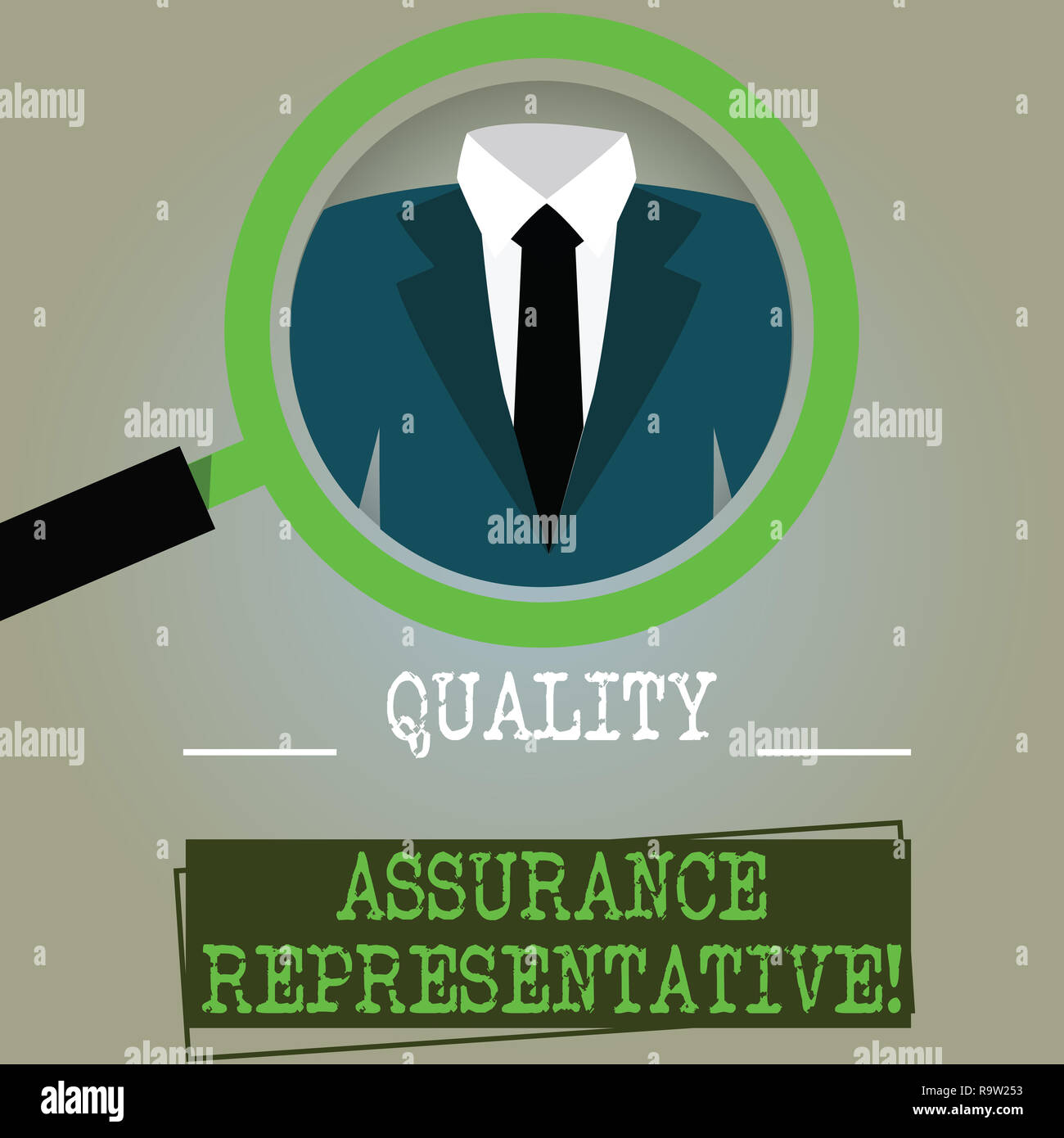 Conceptual hand writing showing Quality Assurance Representative ...