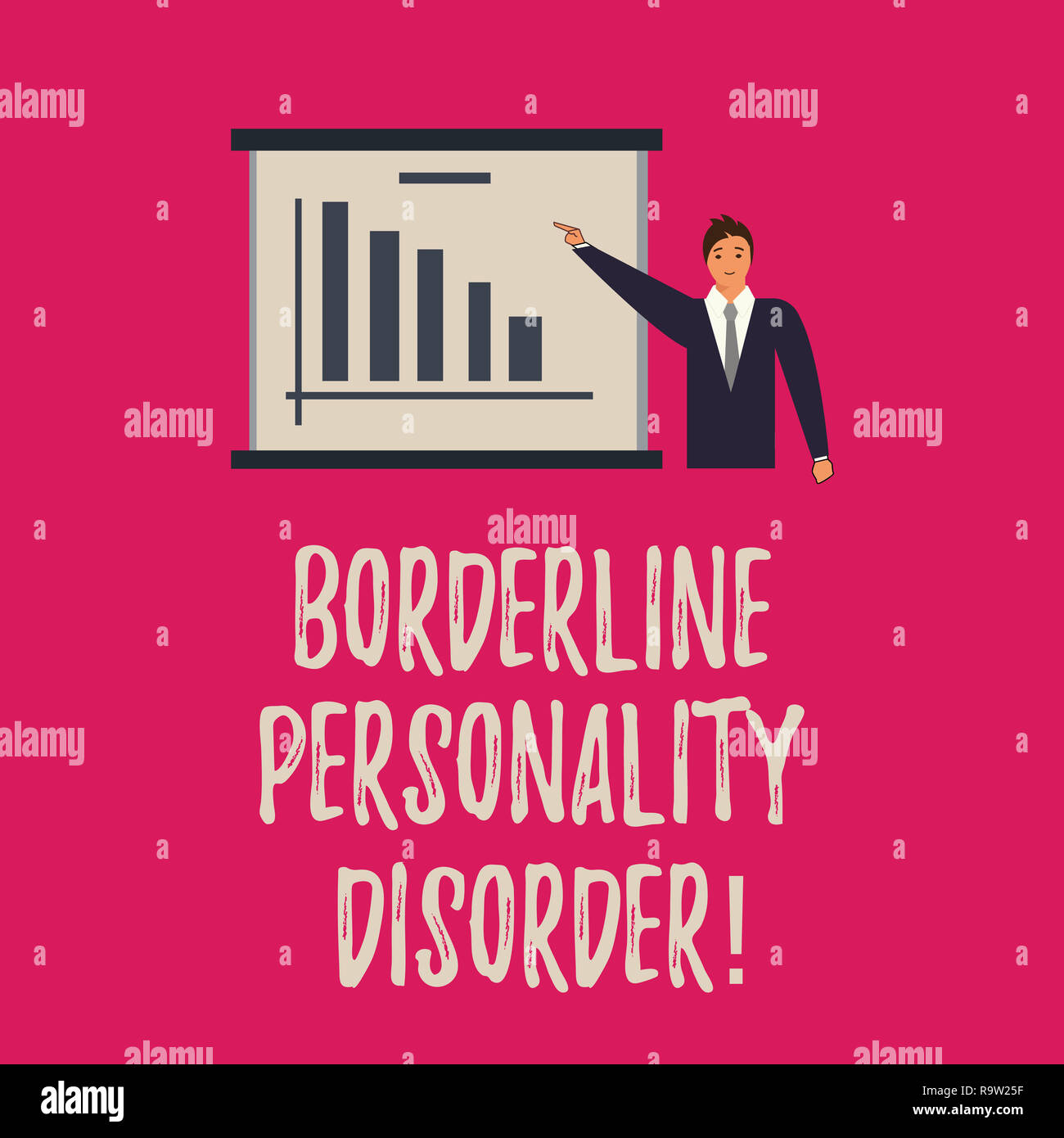 Handwriting text writing Borderline Personality Disorder. Concept ...