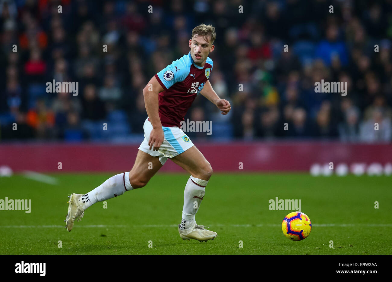 Burnley's Charlie Taylor during the Premier League match at Turf Moor ...