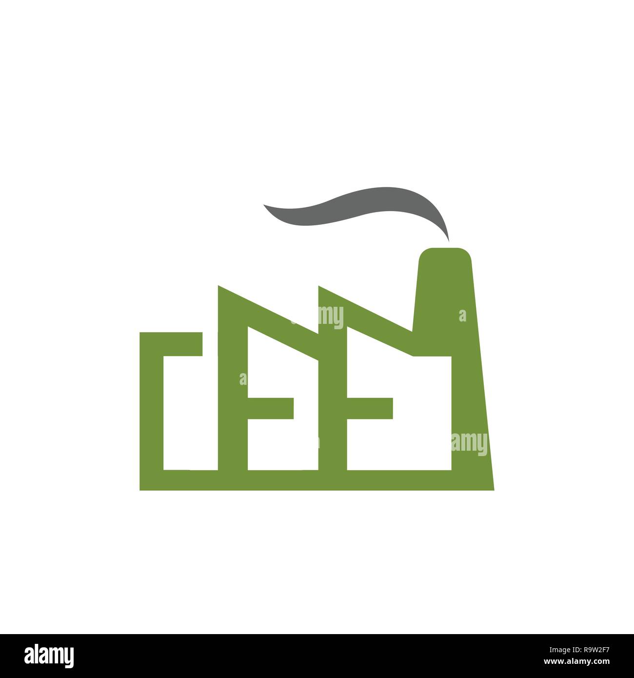 Factory icon isolated on white background. Factory icon in trendy ...