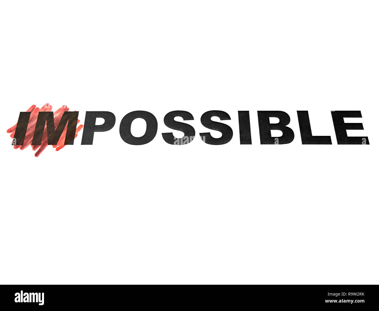 The impossible is possible Cut Out Stock Images & Pictures - Alamy