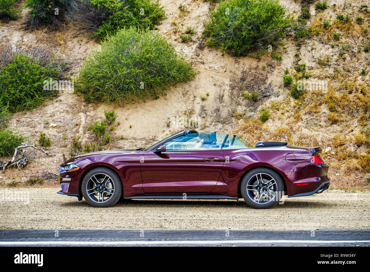 Ford mustang road national park hi-res stock photography and images - Alamy