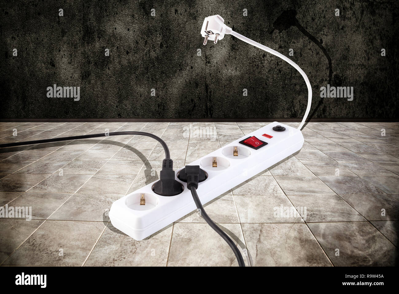 scorpion power extension cord, concept of dangerous voltage and ...