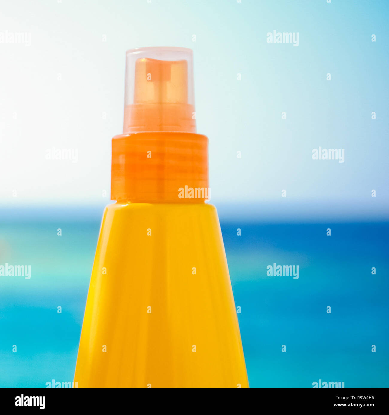 suntan lotion on the beach - summertime, skincare and beauty styled ...