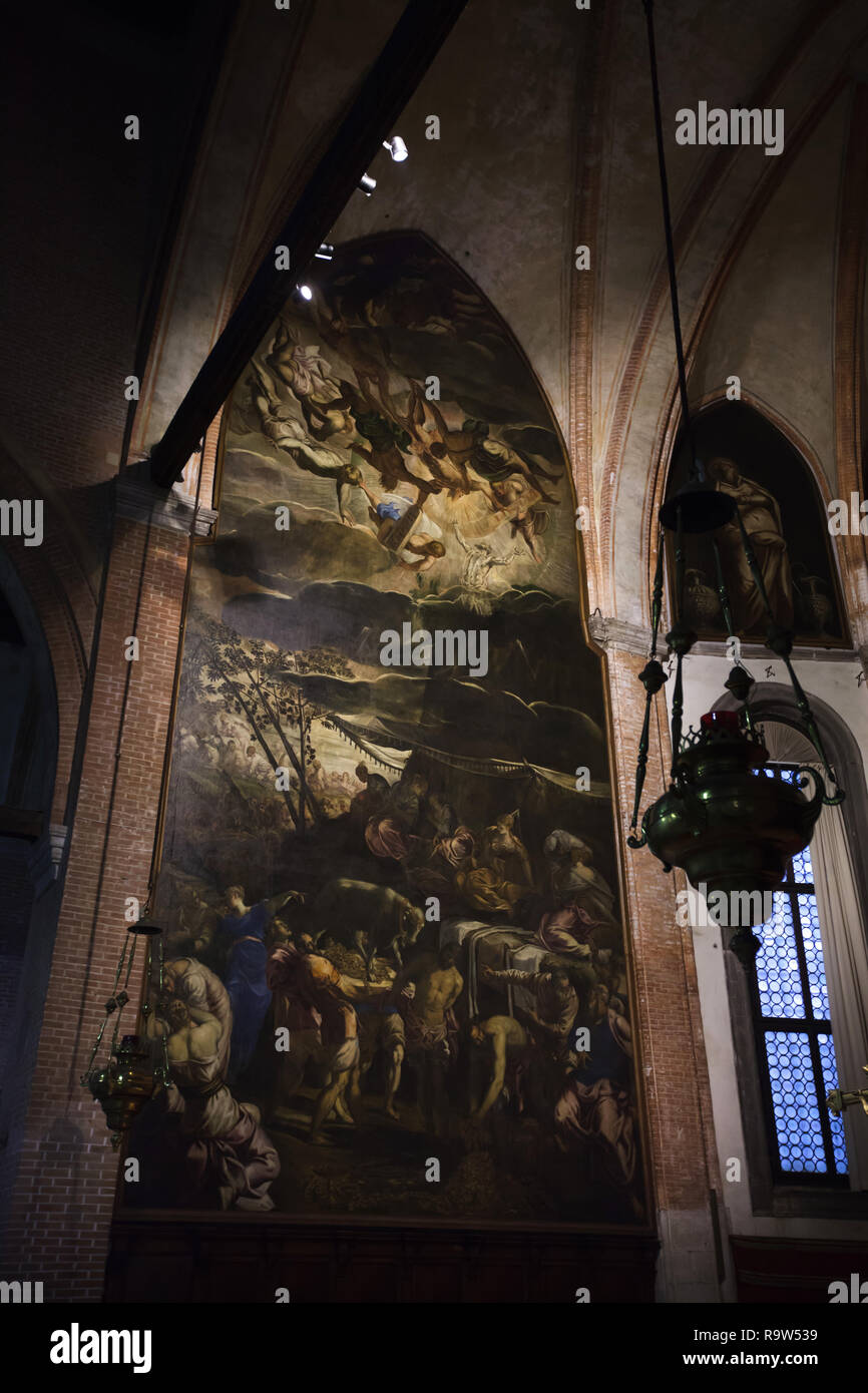Painting 'Idolatry of Golden Calf' by Venetian Renaissance painter ...