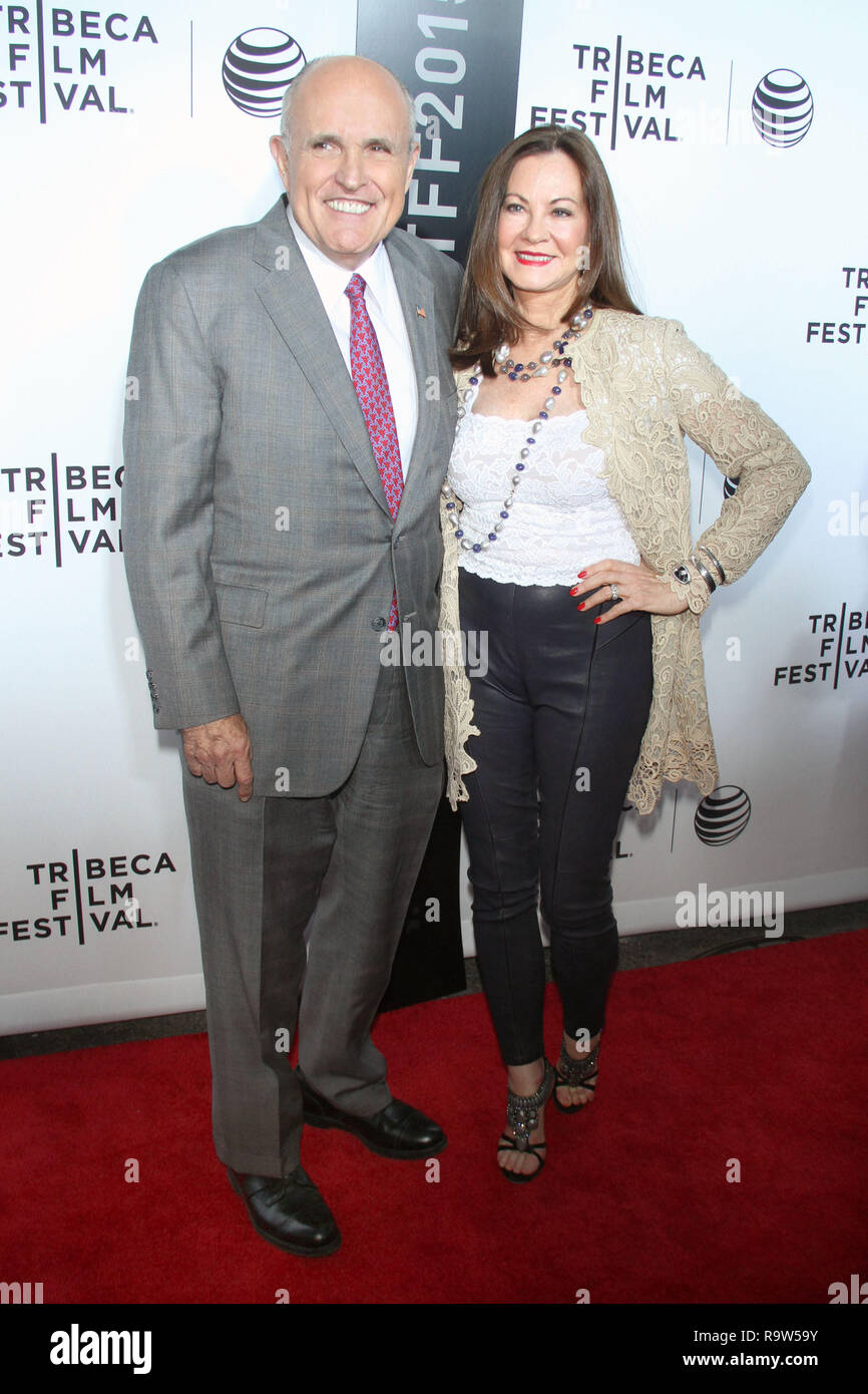 NEW YORK, NY - APRIL 15: Rudy Giuliani and Judith Giulian at the ...