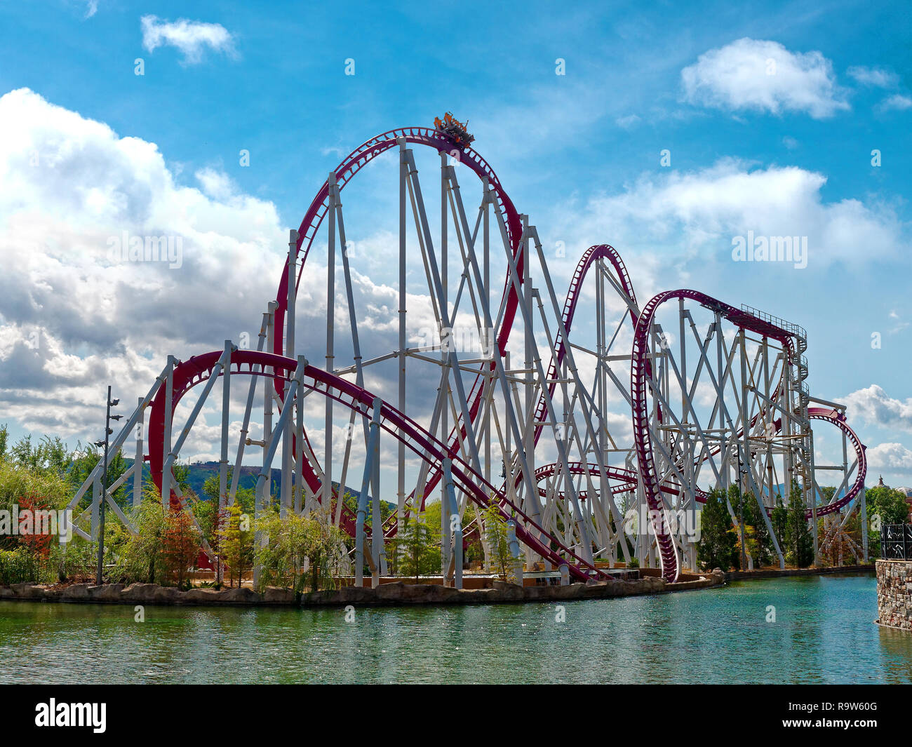 Rollercoaster path hi-res stock photography and images - Alamy