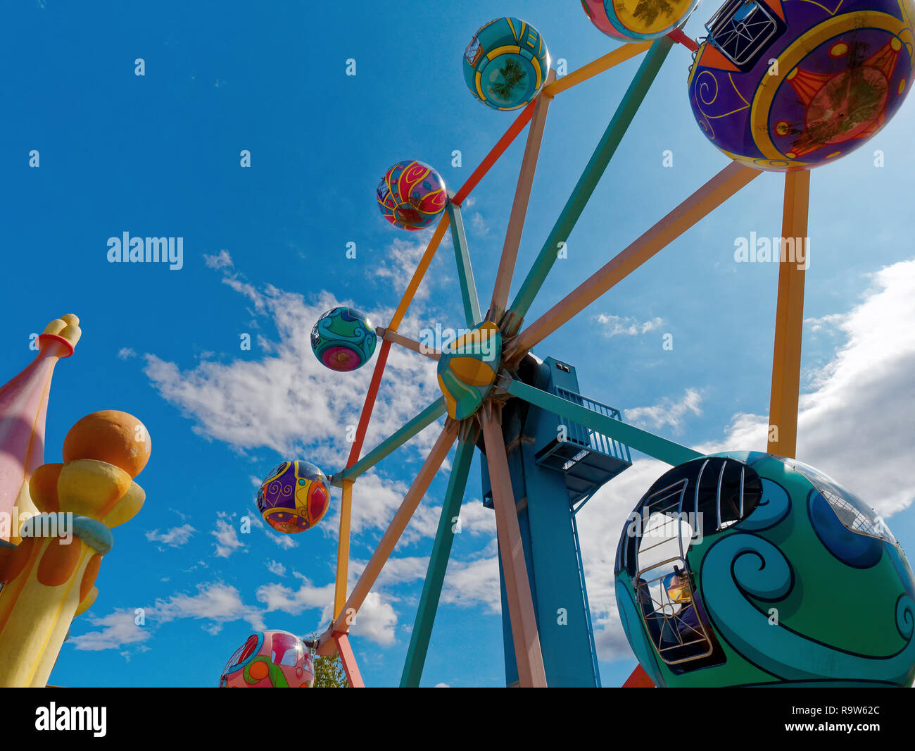 Ferris wheel at funfair Stock Photo - Alamy