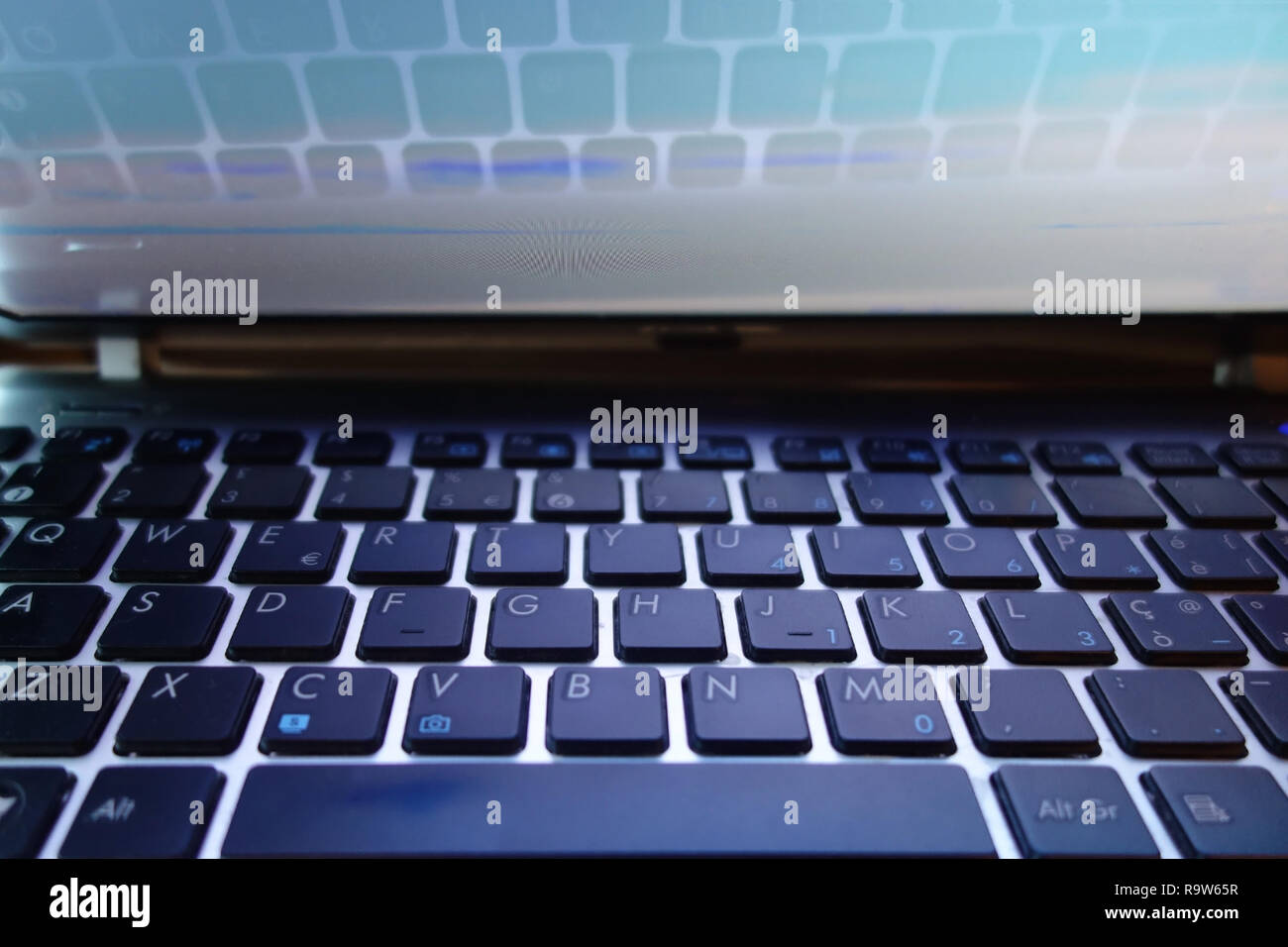 Laptop keyboard closeup hi-res stock photography and images - Alamy
