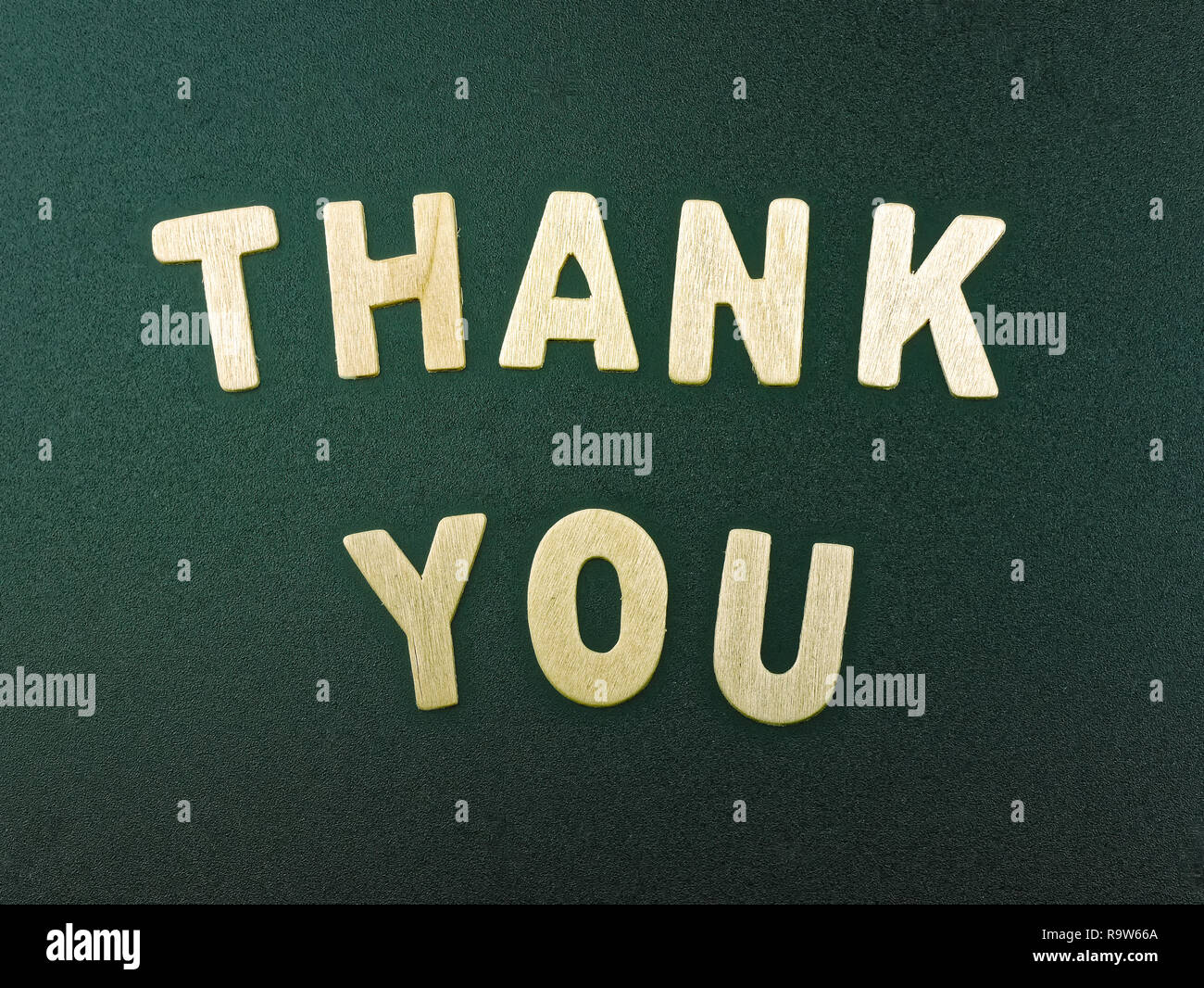 Thank you word wooden letters Stock Photo - Alamy