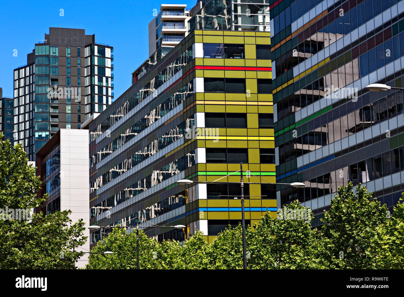 Bourke street in melbourne docklands hi-res stock photography and ...
