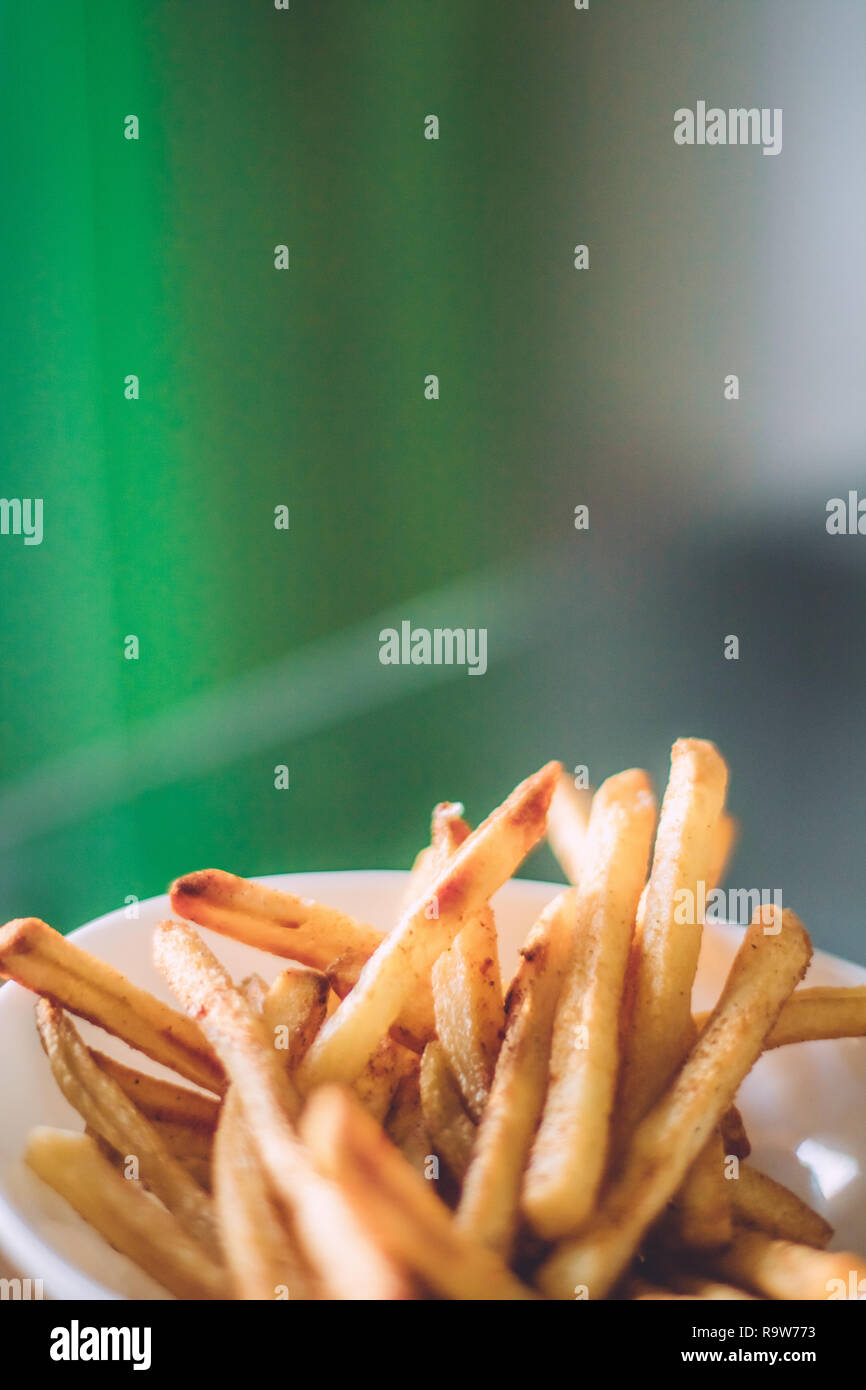 rustic food and homemade cooking styled concept - just cooked french ...