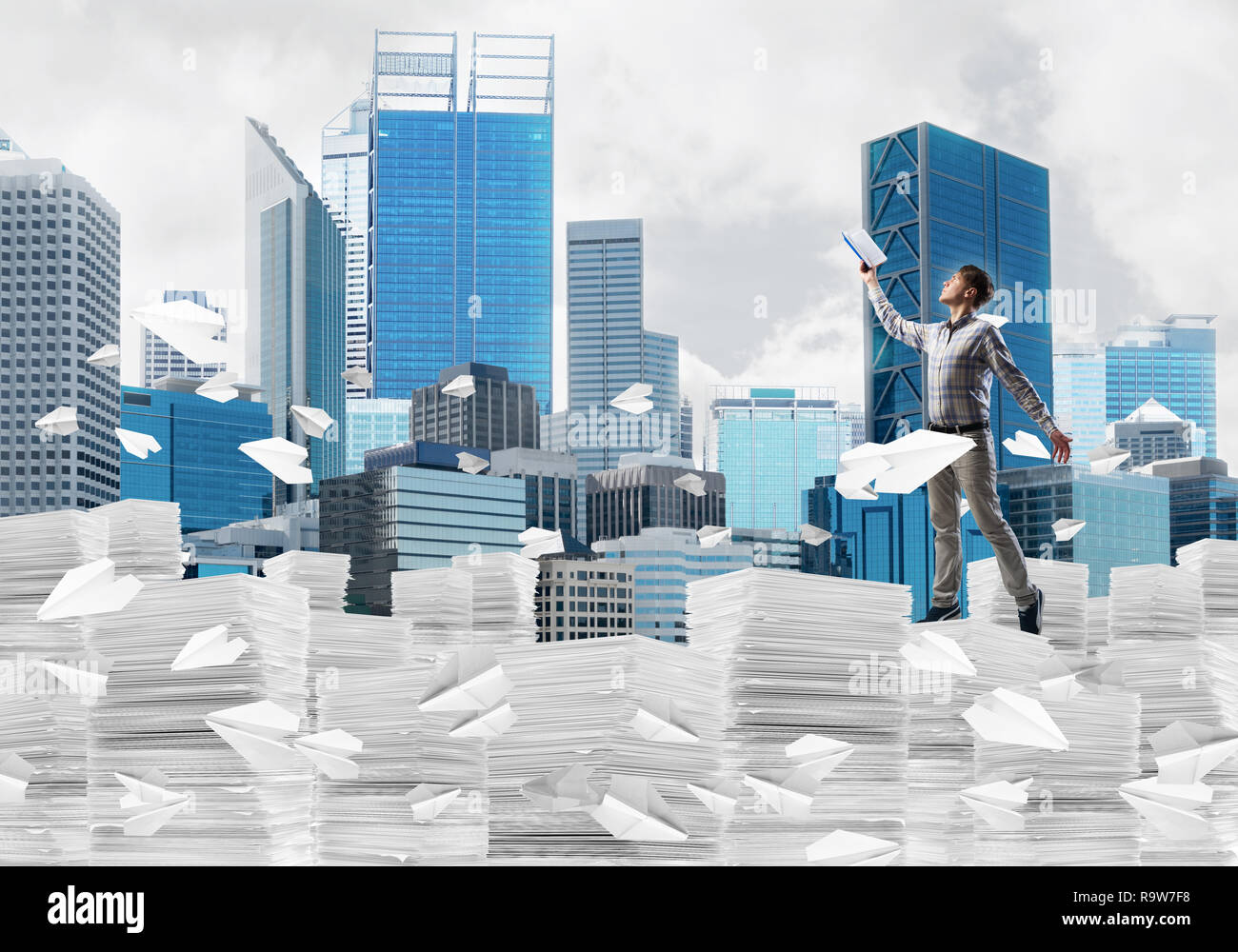 Study hard to become successful businessman Stock Photo - Alamy