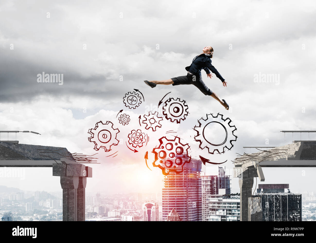 Problem and difficulties overcoming concept Stock Photo - Alamy