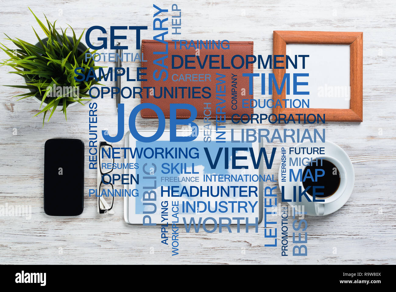 Modern workplace concept Stock Photo - Alamy