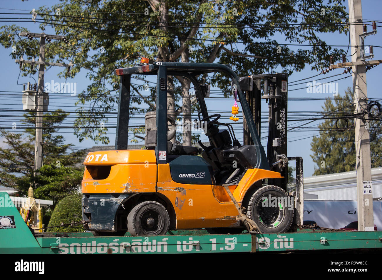 Chiangmai, Thailand - December 24 2018: Toyota Geneo 25 Folklift Car ...