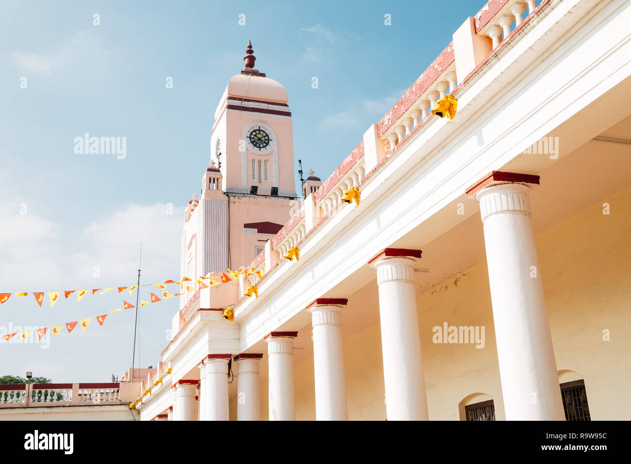 Clock tower at Mysore railway station in India Stock Photo - Alamy